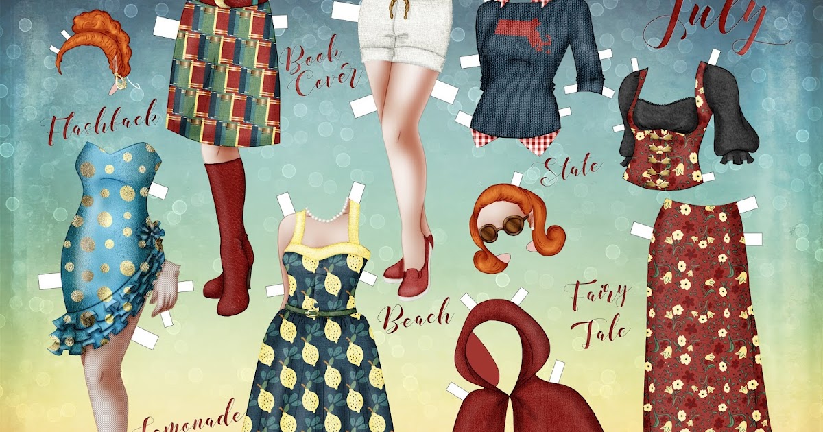 Paper Doll School: July Paper Doll - Set 2
