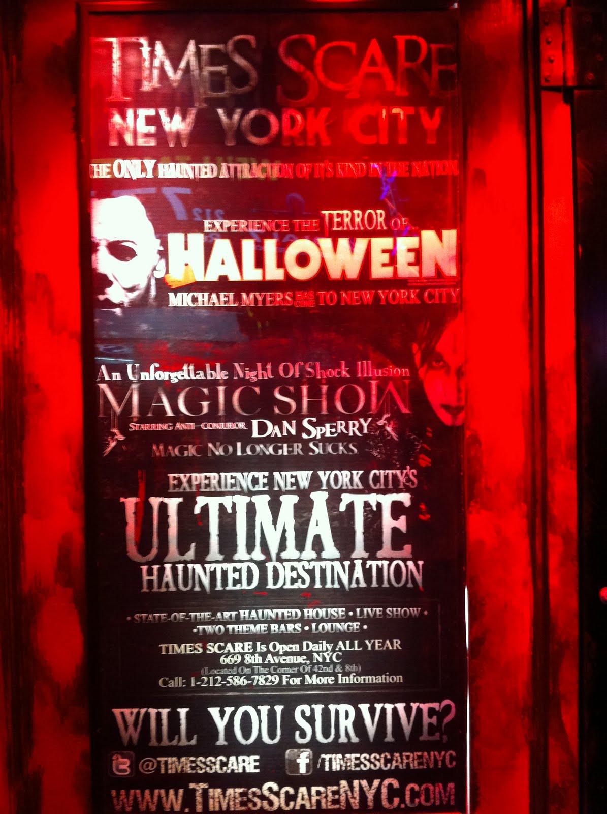 Times Scare NYC (Review) (NYC Haunted House 2011) ~ the jaded viewer