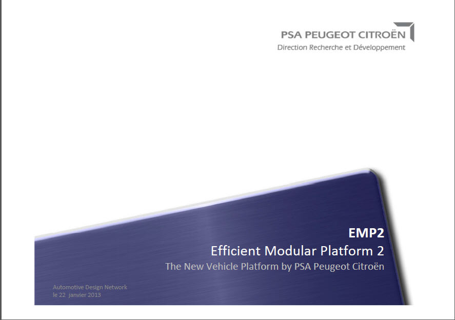 .: EMP2, nueva plataforma PSA (Efficient Modular Platform)