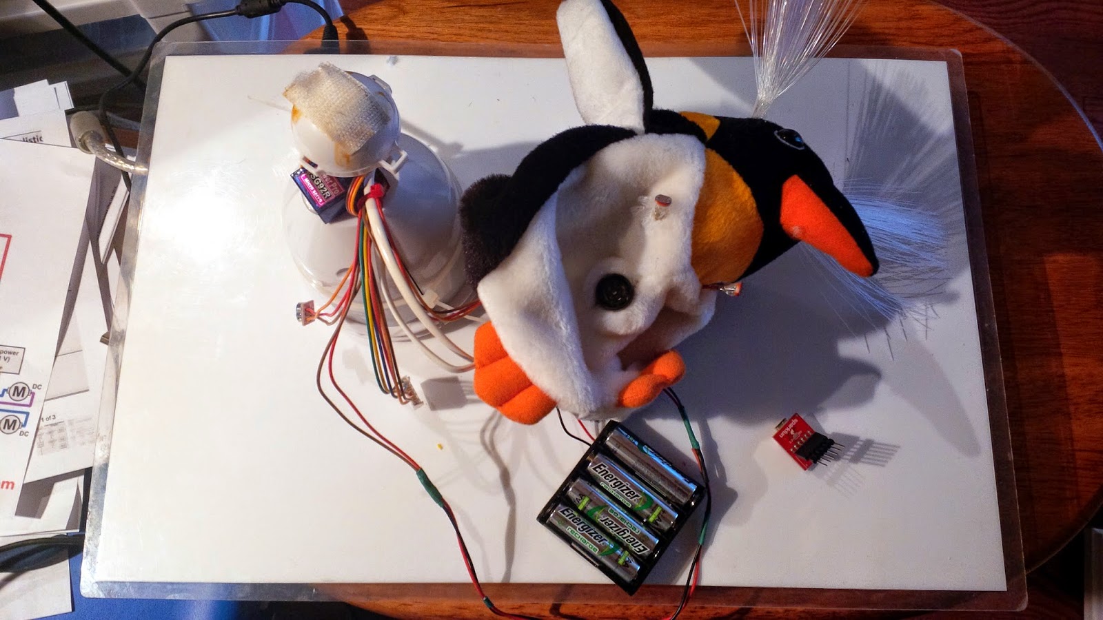 Arduino-Pi Ramblings: PenguinBot - Fun weekend Arduino Project!
