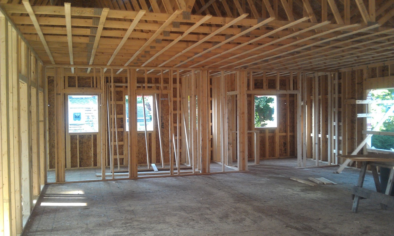 Ocean State Home: Starting the Interior Framing