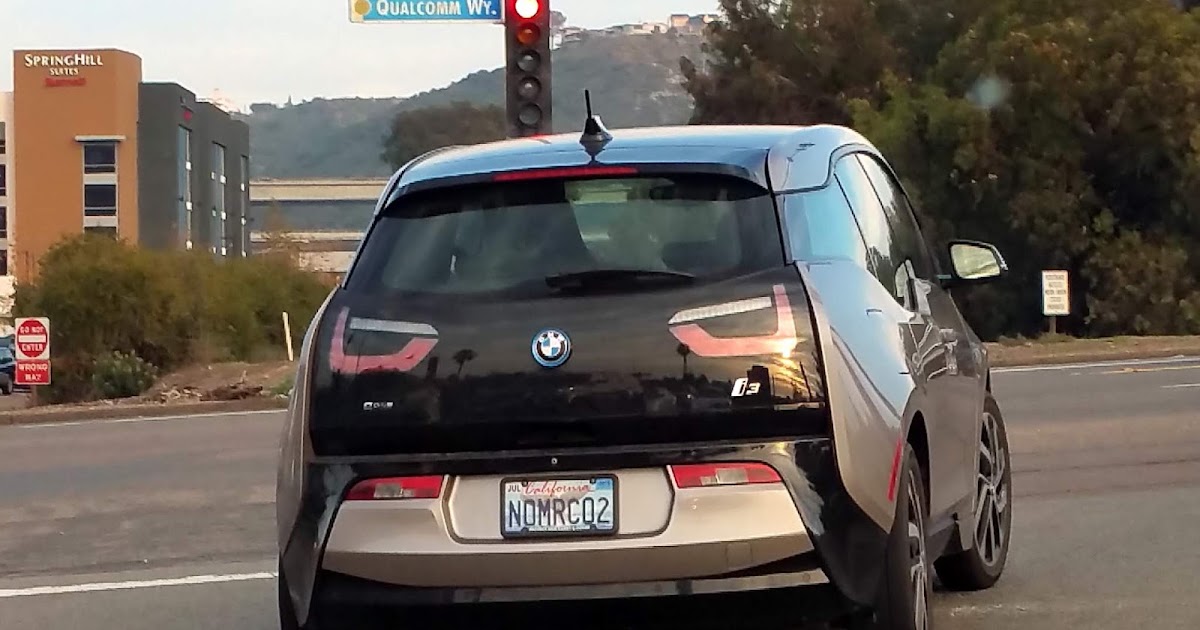 Just A Car Guy: electric car with the perfect license plates