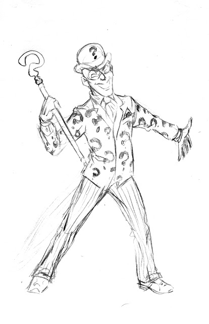 wonderealm graphics: Riddler sketch
