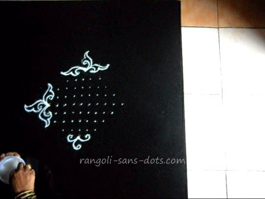 Rangoli - 11 dots designs with steps