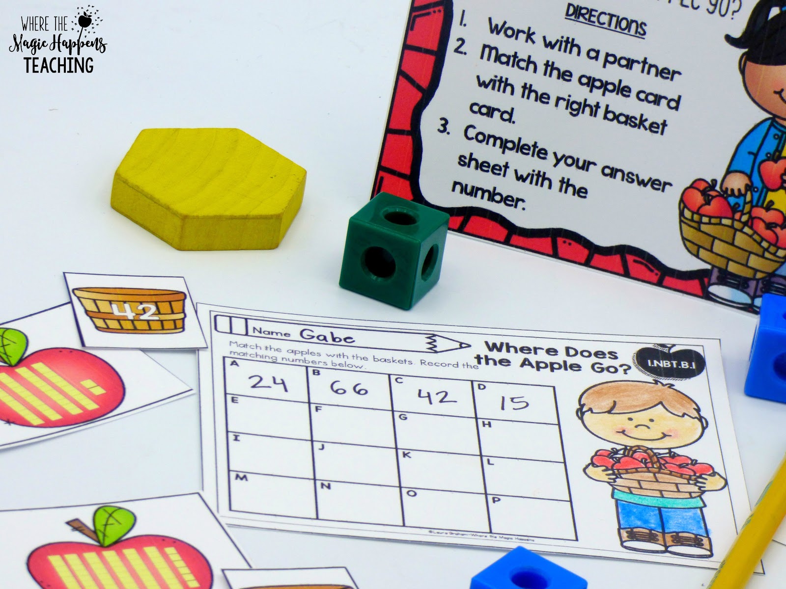 September BUILD Math Centers for 1st Grade - Where the Magic Happens