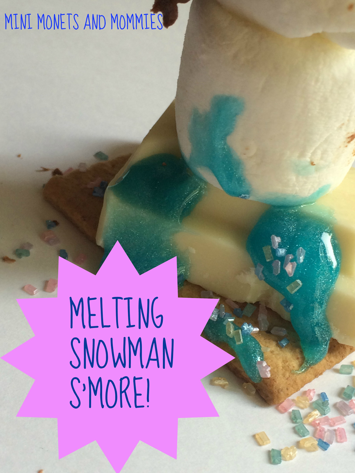 Mini Monets and Mommies: Frozen Olaf Melting S'mores