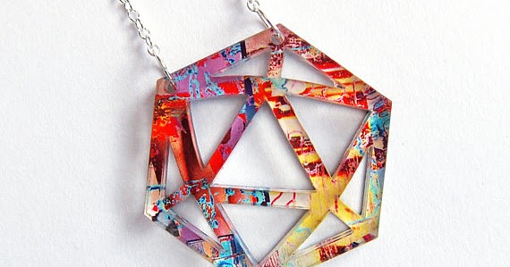 Printed Geometric Jewelry by MelodyGDesign - The Beading Gem's Journal