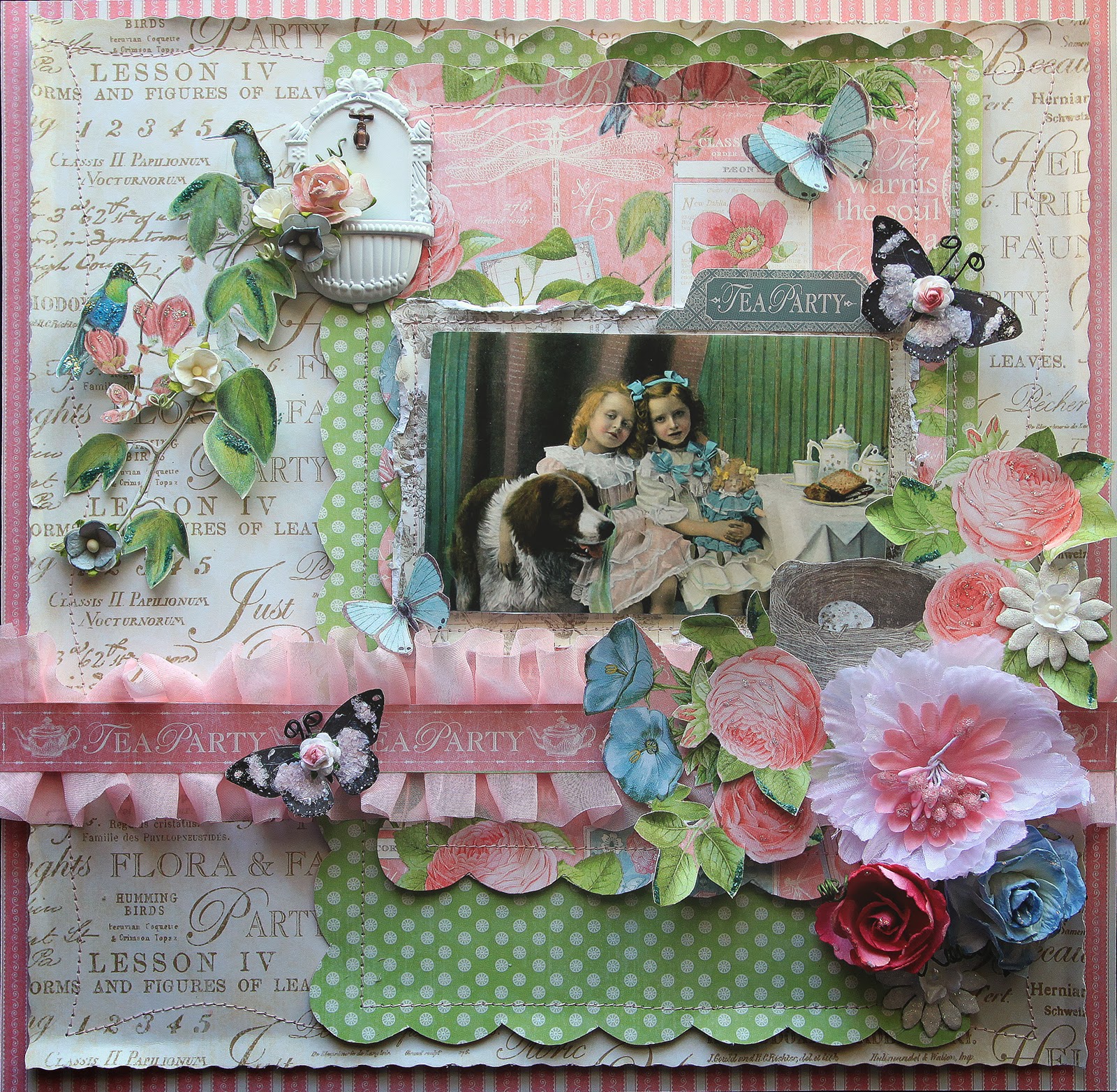 My Glitter Coated Life: A Vintage Tea Party~Scraps Of Elegance March ...