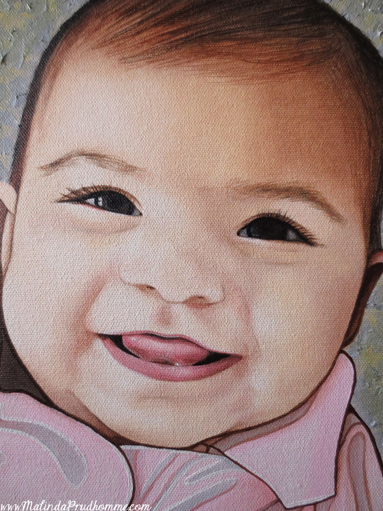 Malinda Prud'homme: A Mixed Media Artist's Blog: Commissioned Baby ...