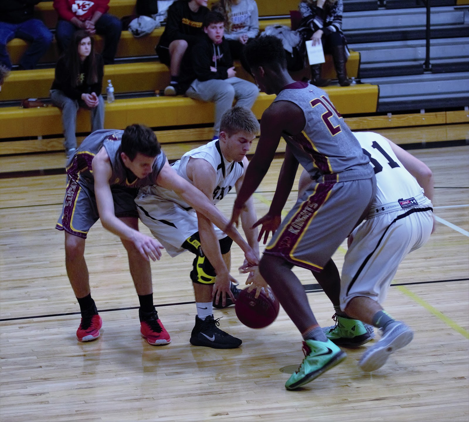 Adrian Boys Varsity Basketball Easily Defeat Lutheran boys 56-45
