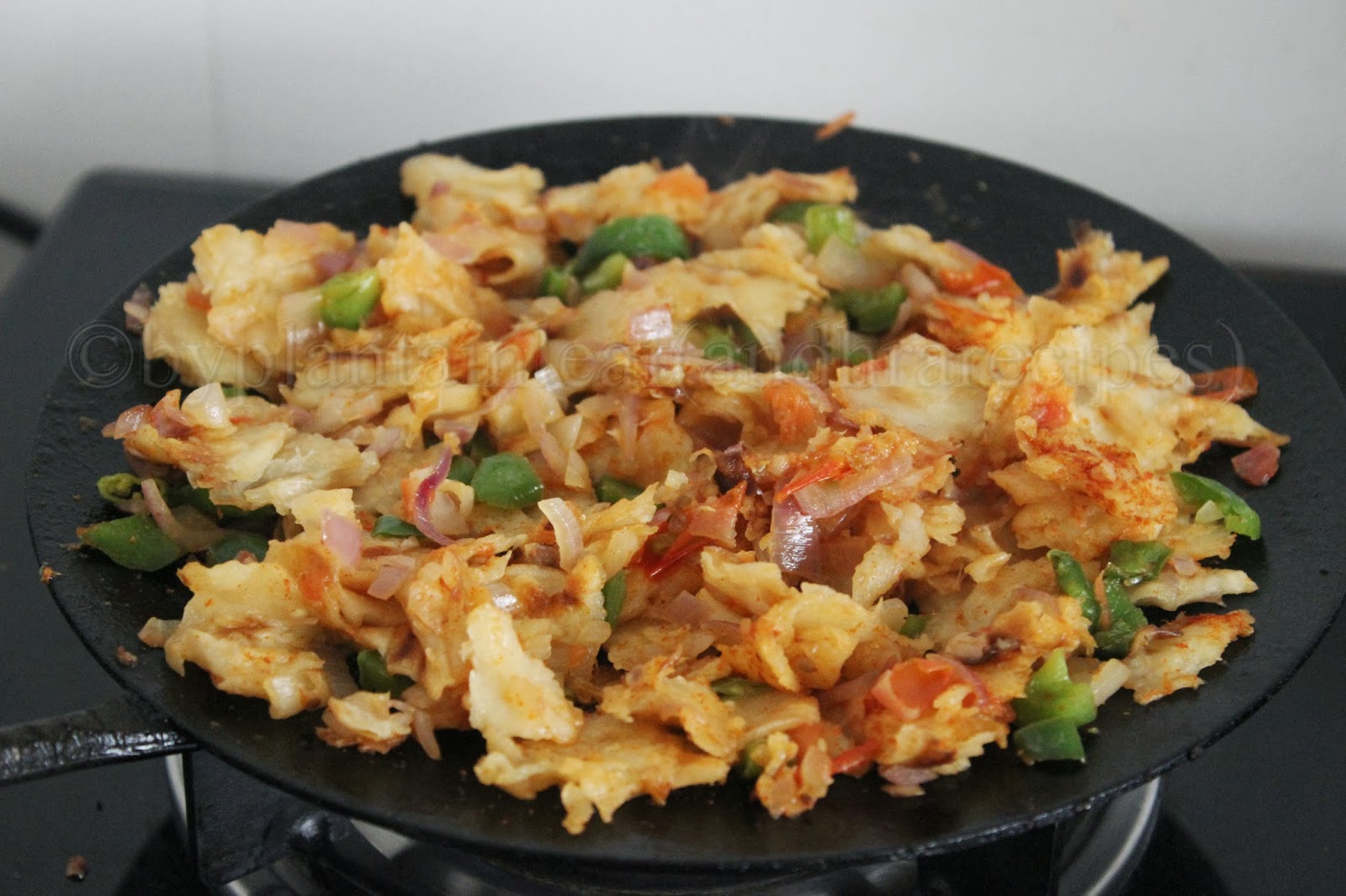 plantain leaf(Andhra Recipes): Kothu Paratha(kothu Parota)