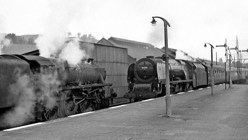 Tour Scotland: Old Photograph Railway Station Beattock Scotland