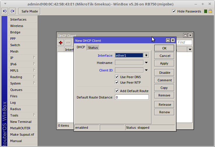 Konfigurasi Mikrotik Agar Mendapat IP Secara Dinamic / Otomatis ...