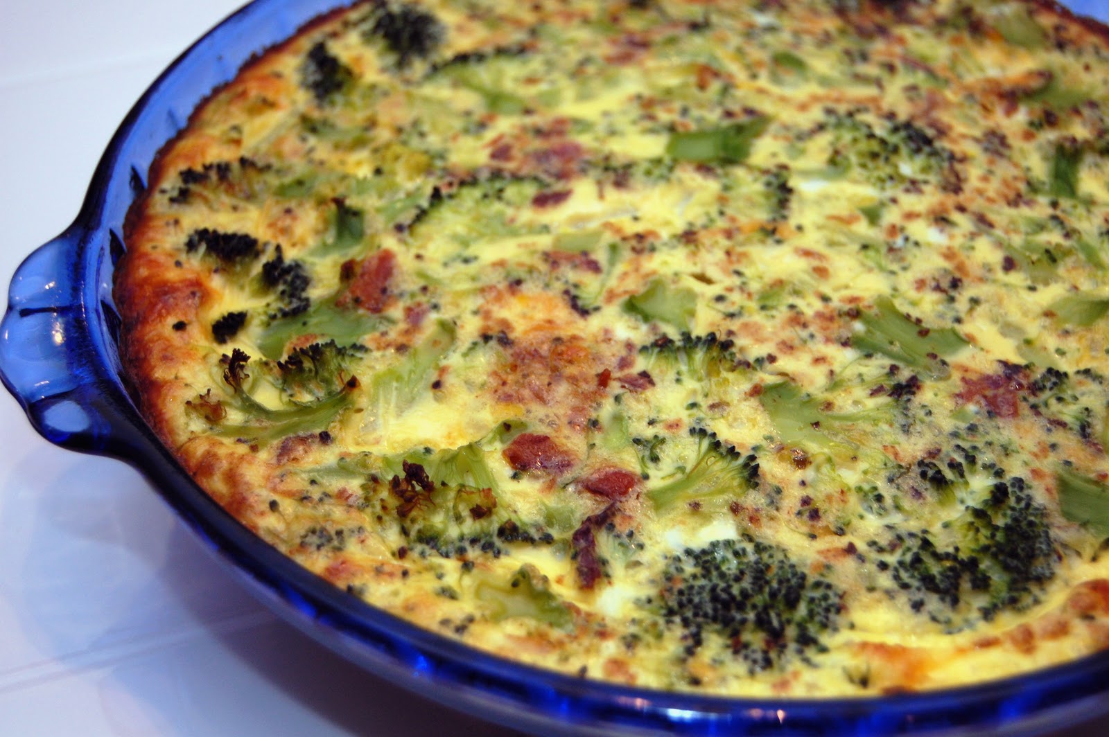 Broccoli Quiche with Potato Crust
