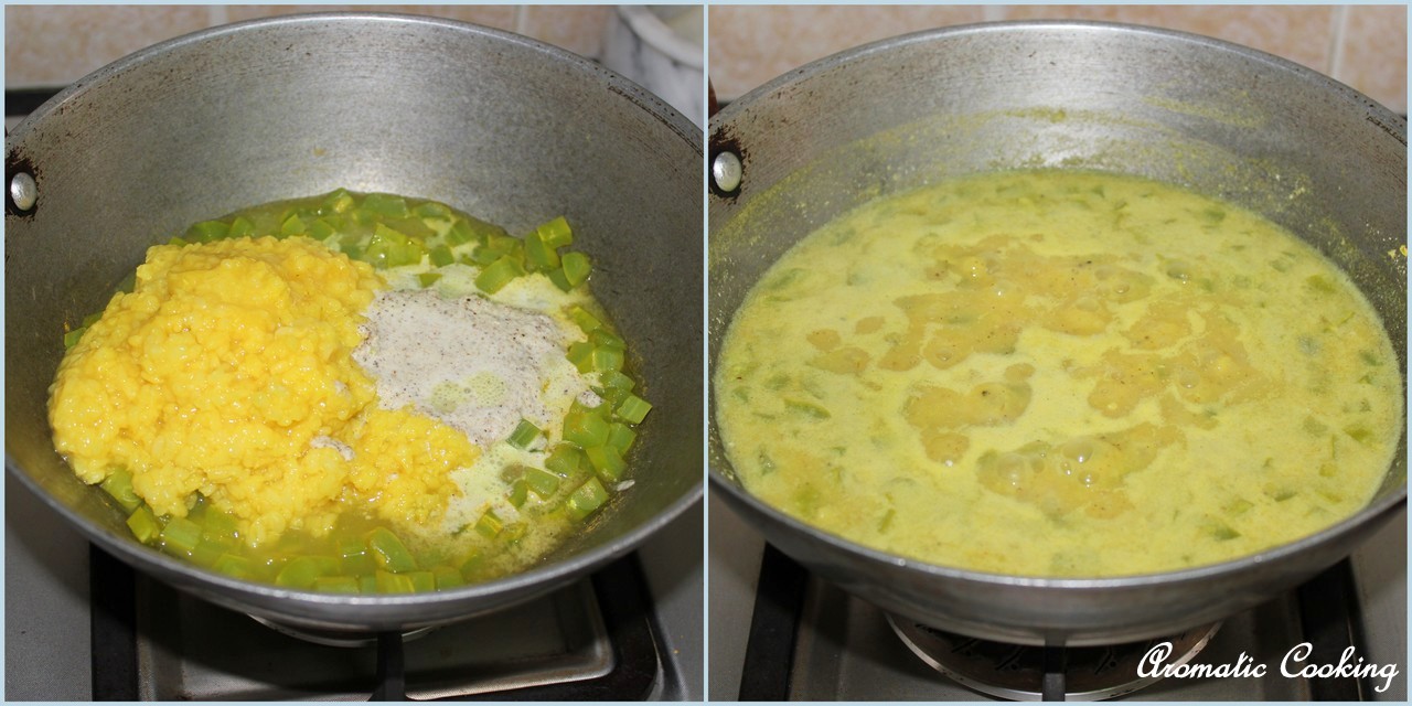 Aromatic Cooking: Podalangai Poricha Kootu, Snake Gourd Curry With Lentils