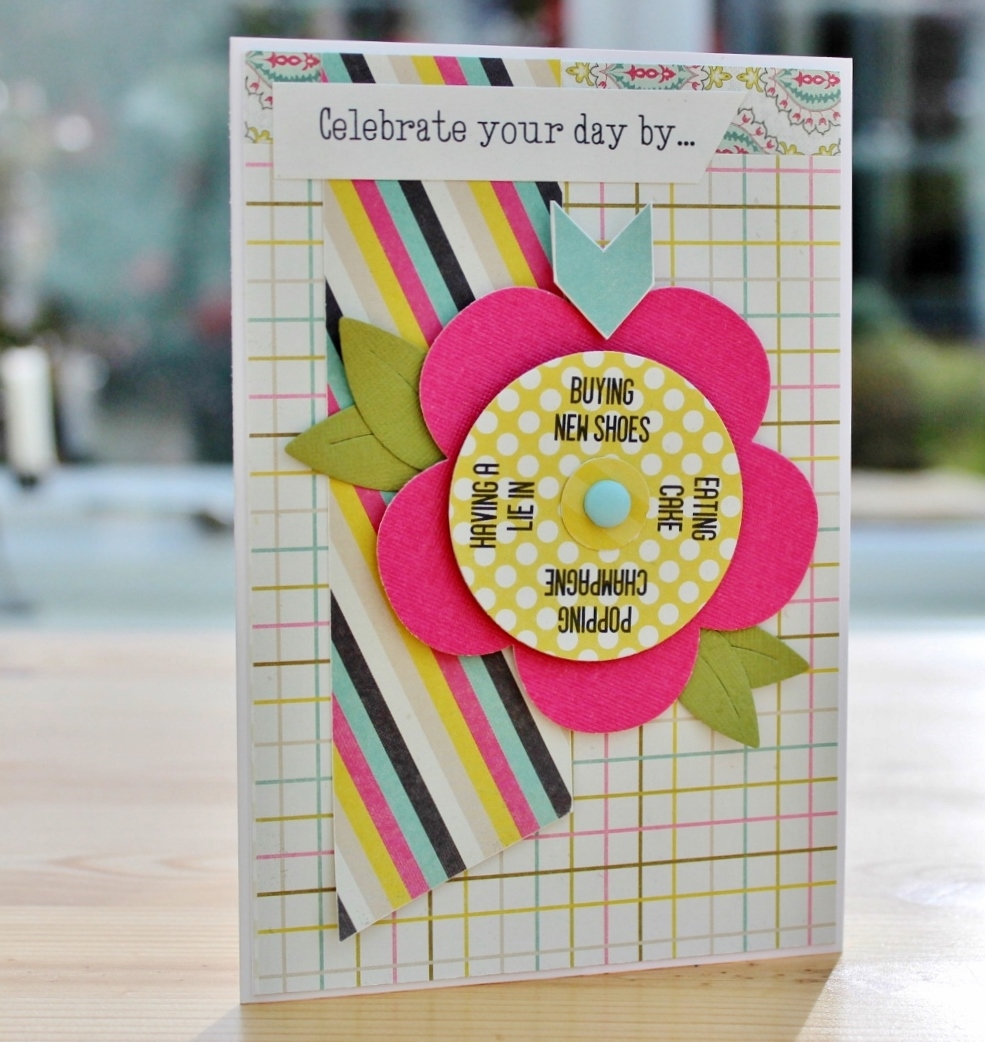 How to make a spinning dial card...