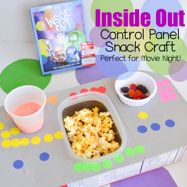 Inside Out Control Panel Craft Perfect for a Disney Movie Night - A ...