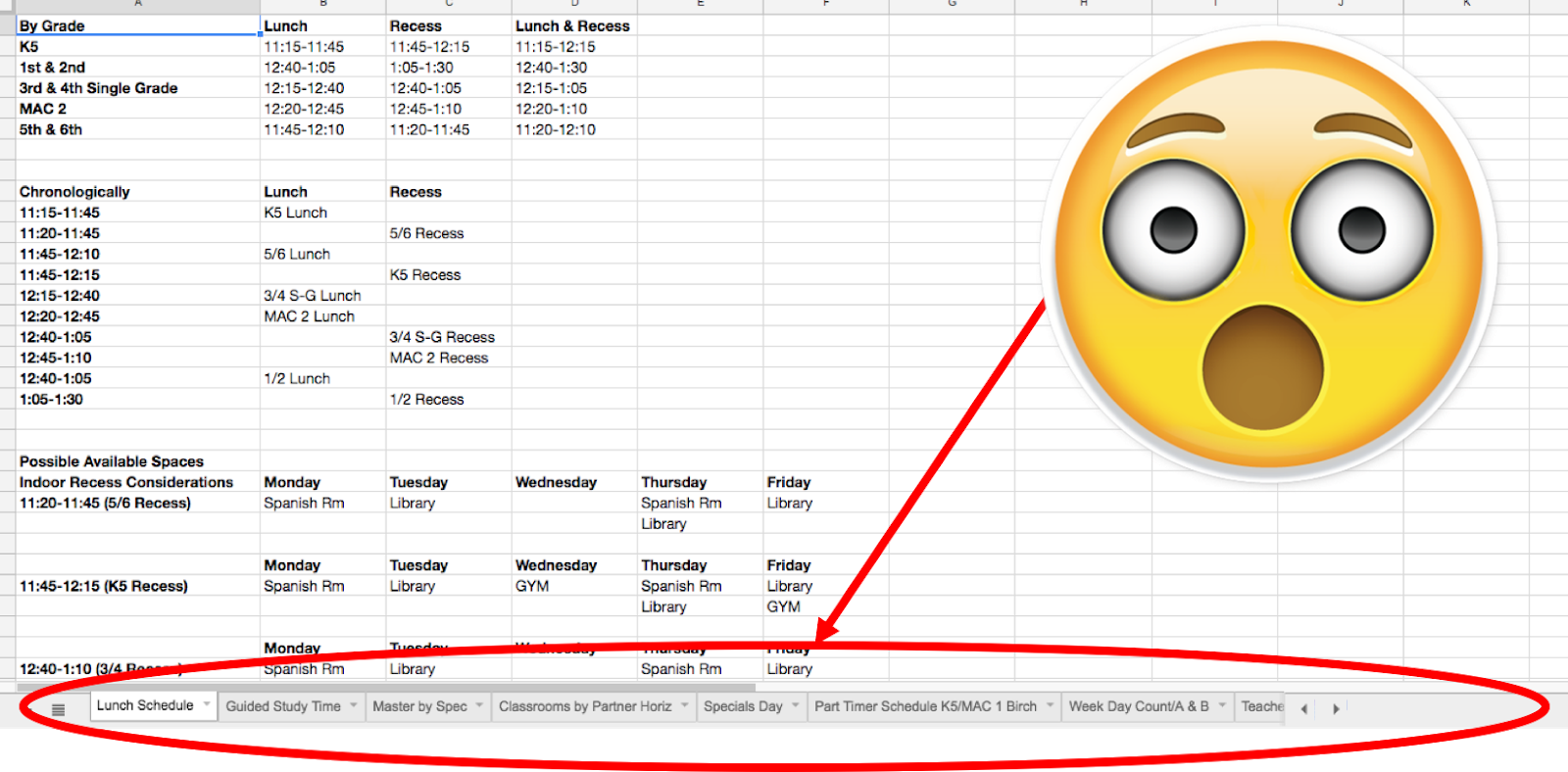 Principal Patterson Ponderings: Scheduling Nightmare