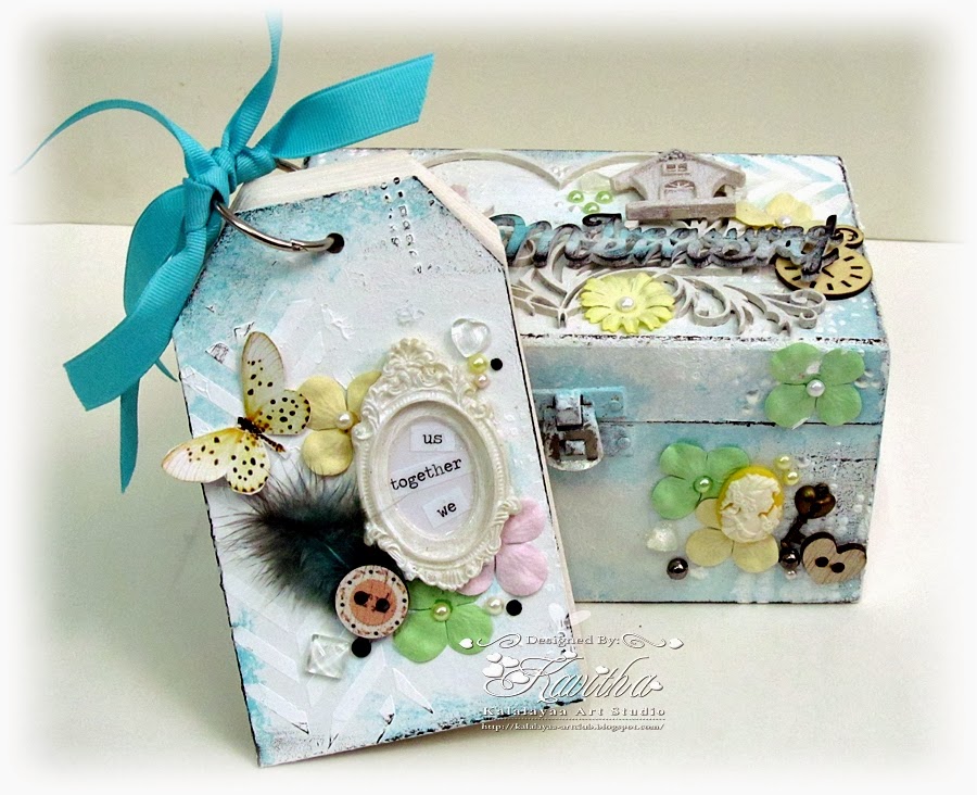 Kalalayaa's Art Stuido: MIXED MEDIA BOX WITH TAG MINI ALBUM