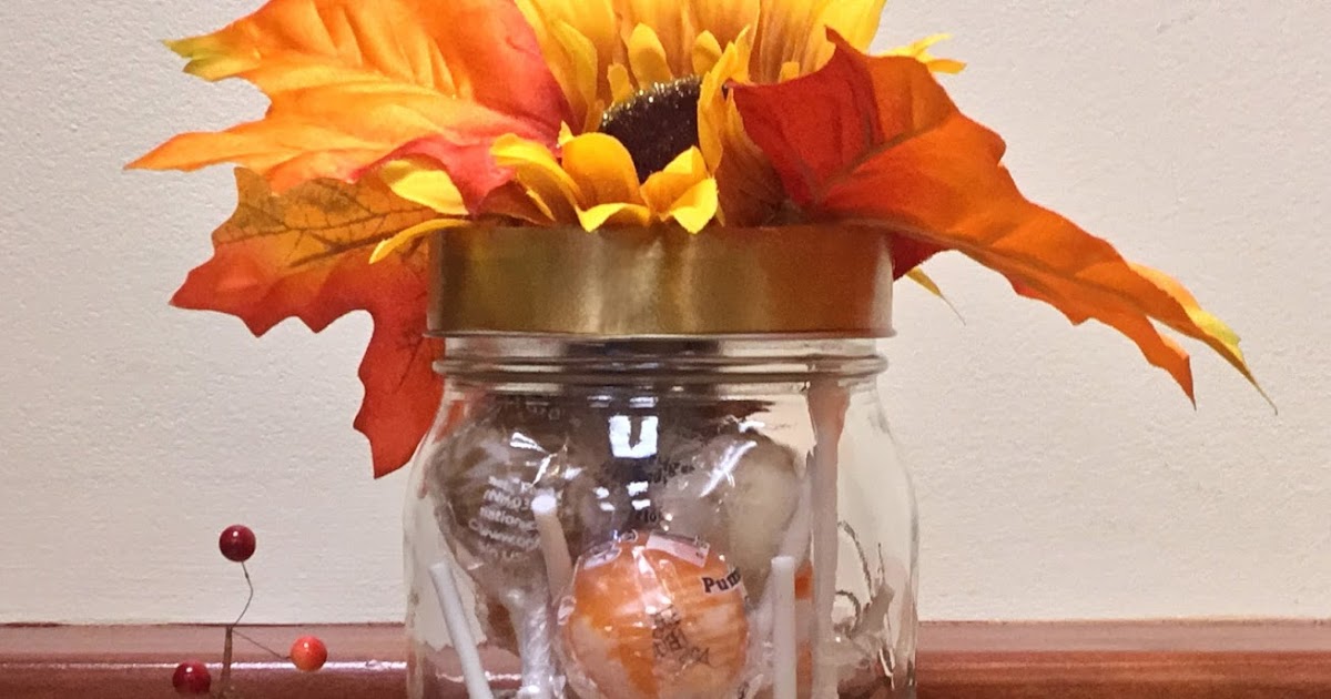 Original Gourmet Lollipop Fall Centerpiece
