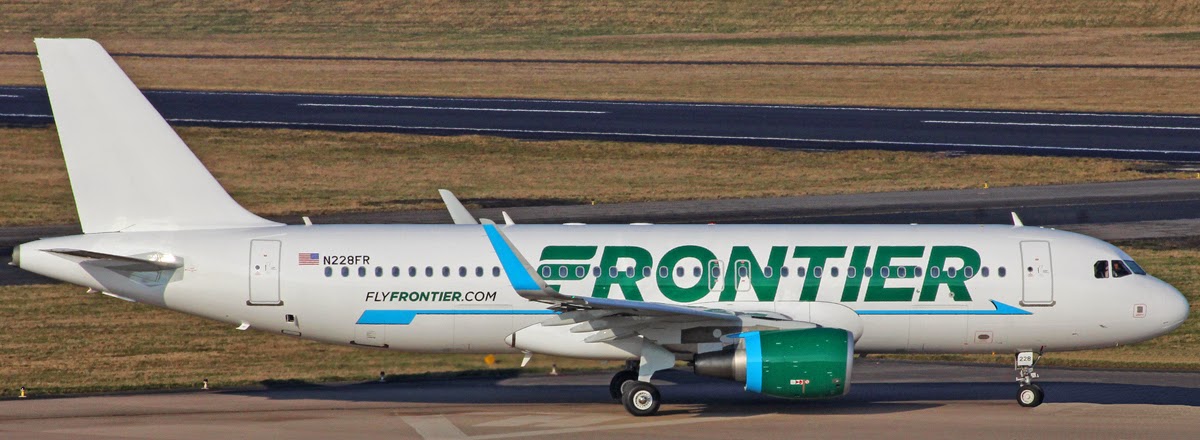 Birmingham Airport Photo Blog: Monday 9 February 2015 - Frontier Airbus ...