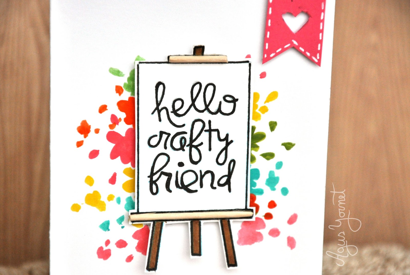 Hello Crafty Friend - Card | Agus Yornet Blog