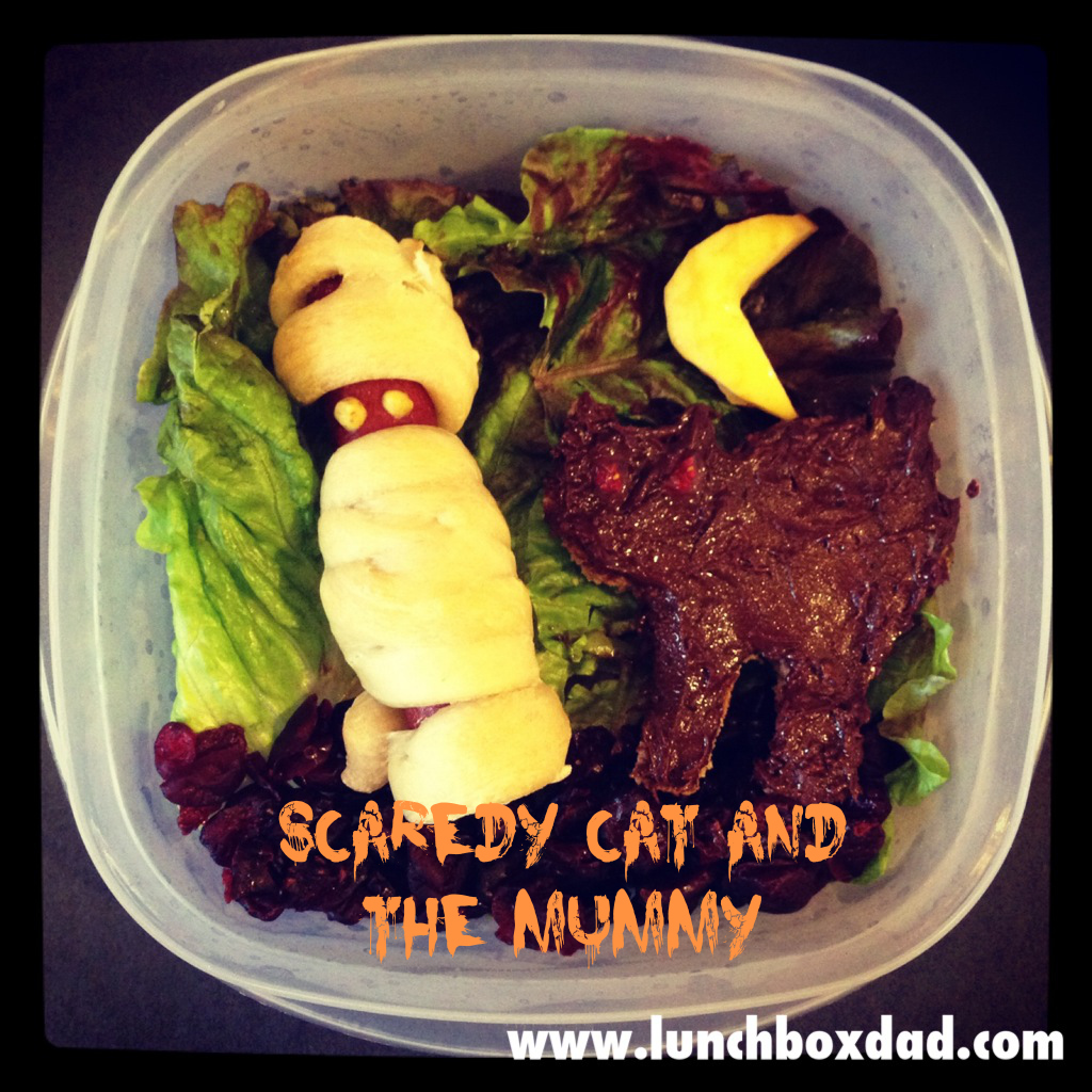 Lunchbox Dad: Scaredy Cat and The Mummy Halloween Lunch