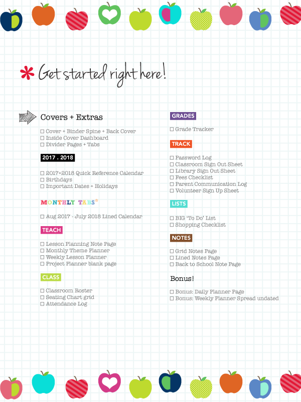 Clean Life and Home: The Printable Teacher Planner in 3 Designs!