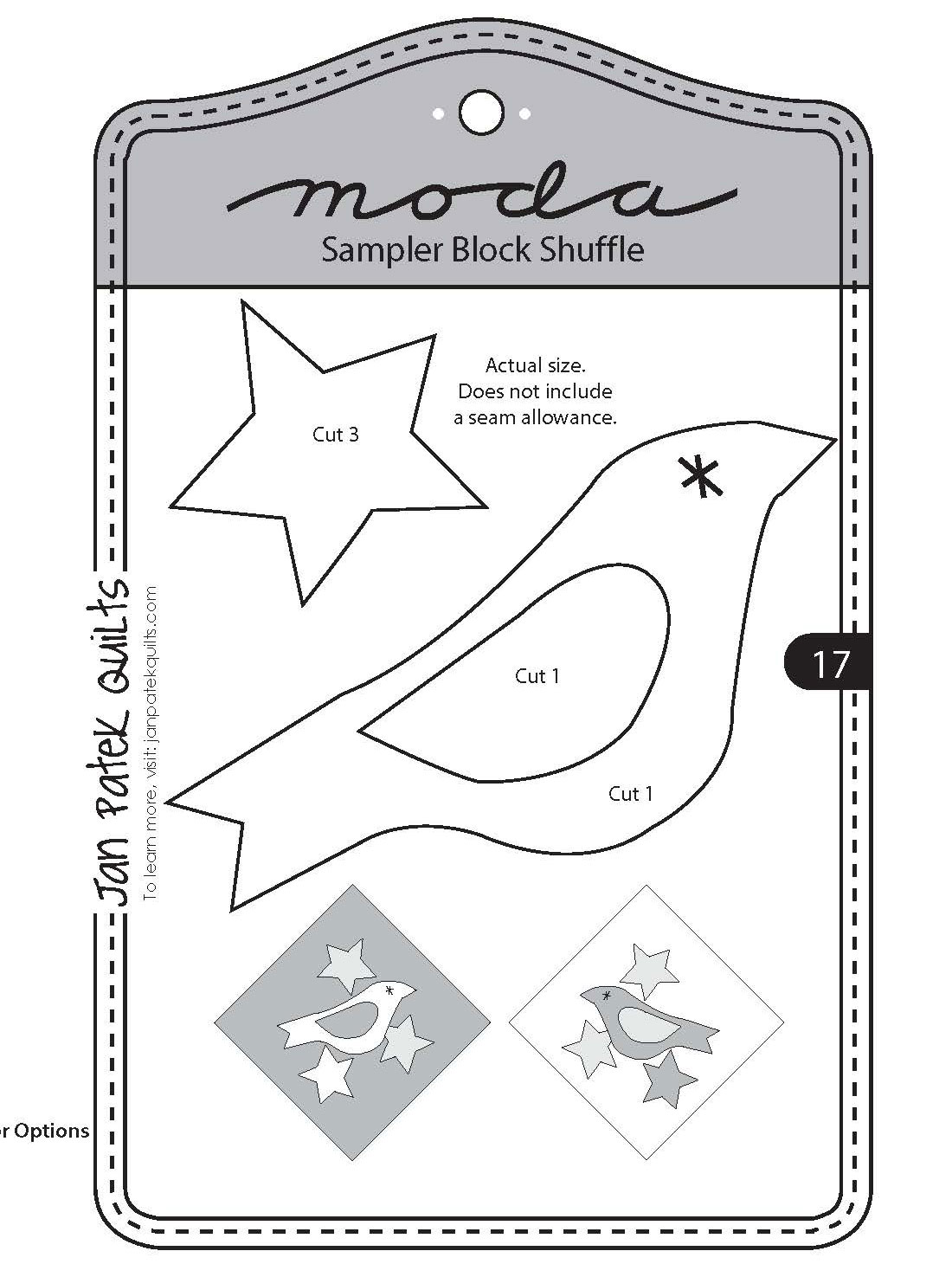 Quilters' Quarters: Moda Sampler Block Shuffle