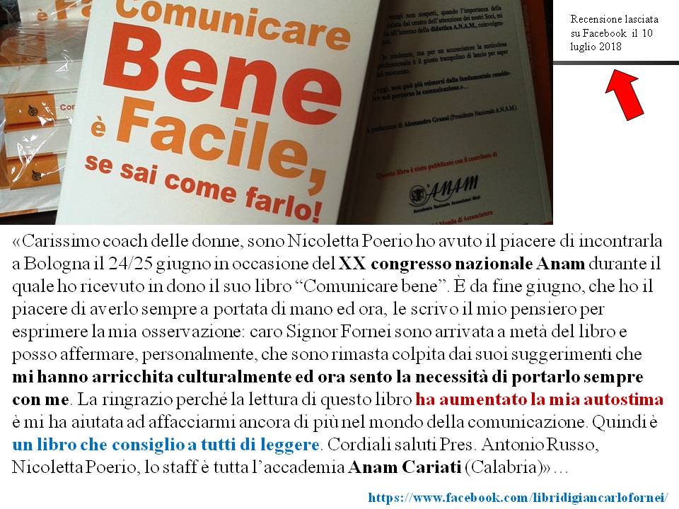 Nicoletta Poerio (docente dell'Accademia Anam Cariati), giudica il ...