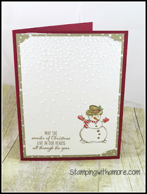Stampingwithamore: LET IT SNOW! SNOWMAN CARD