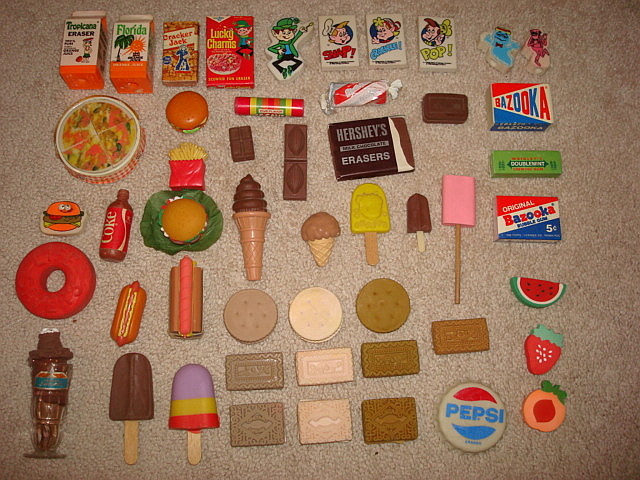 Sir Thrift A lot: New Collection: Vintage Erasers