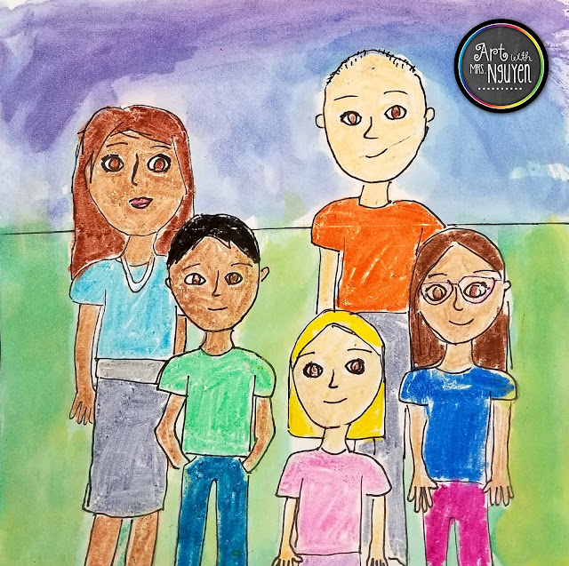 Family Portraits (3rd) | Art with Mrs. Nguyen