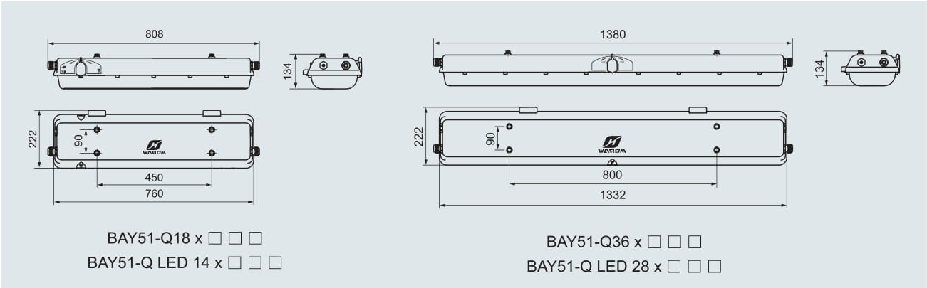 LAMPU FLUORESCENT ANTI LEDAK BAY51-Q WAROM / LAMPU FLUORESCENT ...