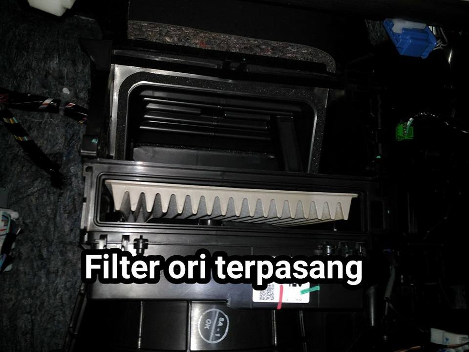 DIY: ganti filter kabin / AC XPander dengan alternatif filter AC ...