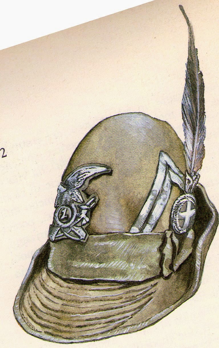 uniformologia: I Guerra Mondiale Cappello Alpino