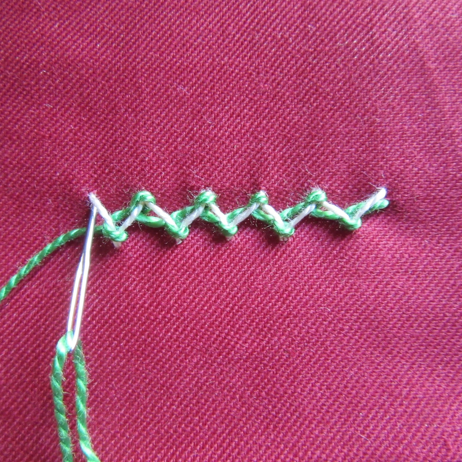 Queenie's Needlework: Sunday Stitch School - Lesson 72: Sham Hem Stitch