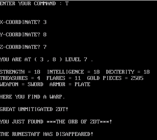 The CRPG Addict: Game 90: The Wizard's Castle (1980)