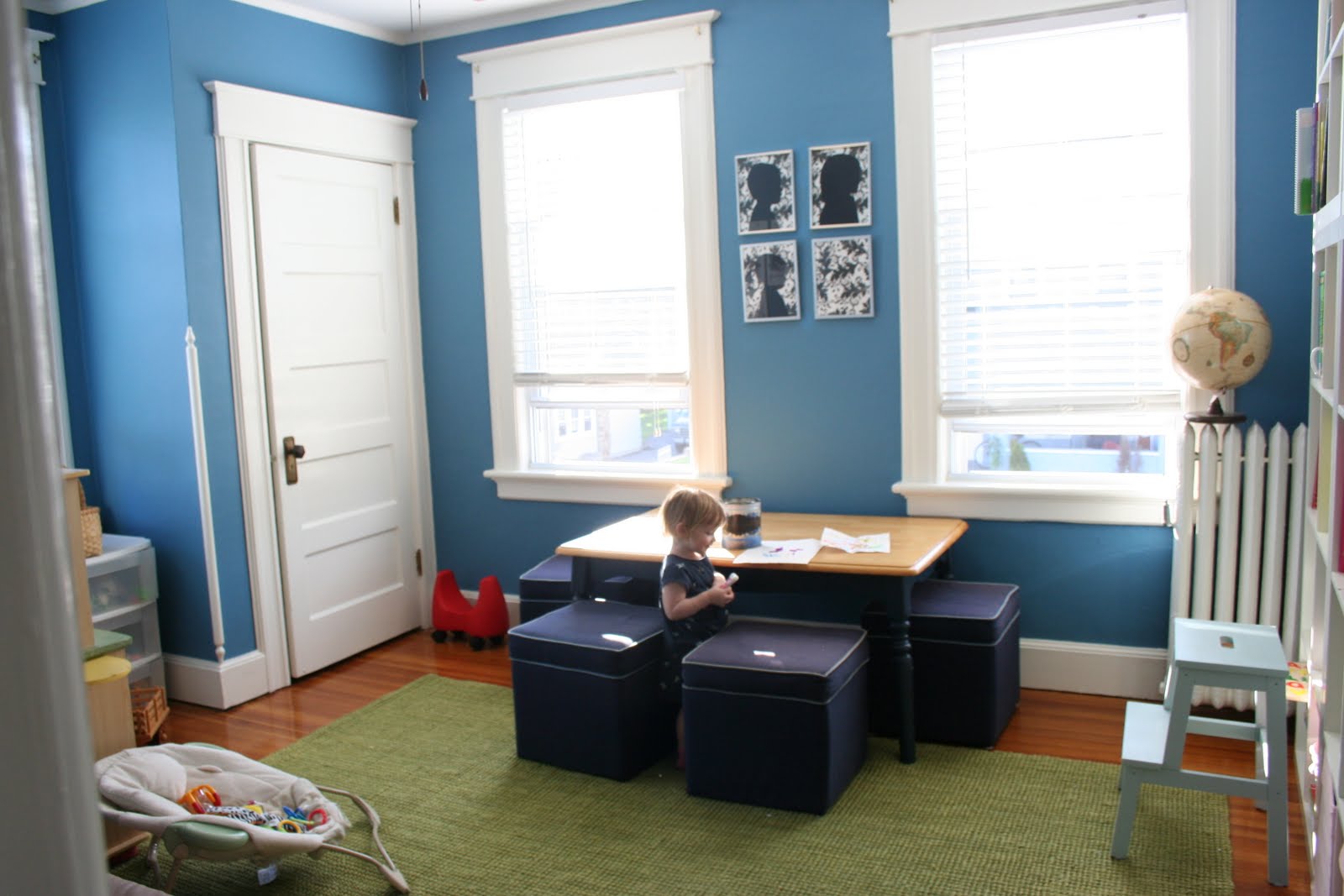 Clothed in Scarlet: Home Tour: The Blue Room