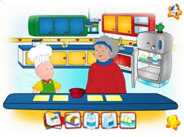 Asun in English: Cooking with Caillou