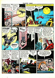 Cole's Comics: Dark Plas Halloween 2013: Plastic Man Stakes Out A Vampire!