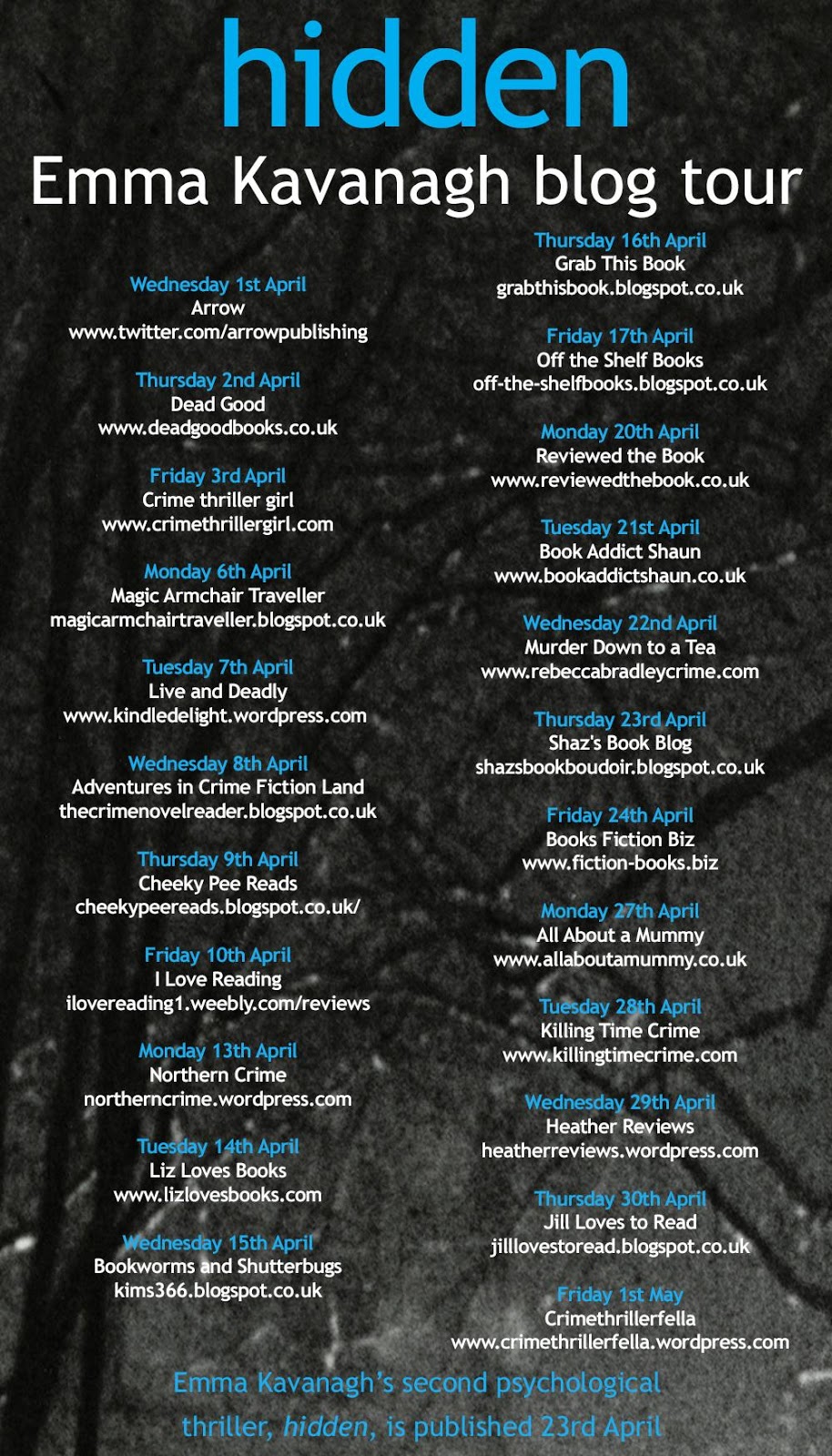 Off-the-Shelf Books: Hidden by Emma Kavanagh - BLOG TOUR