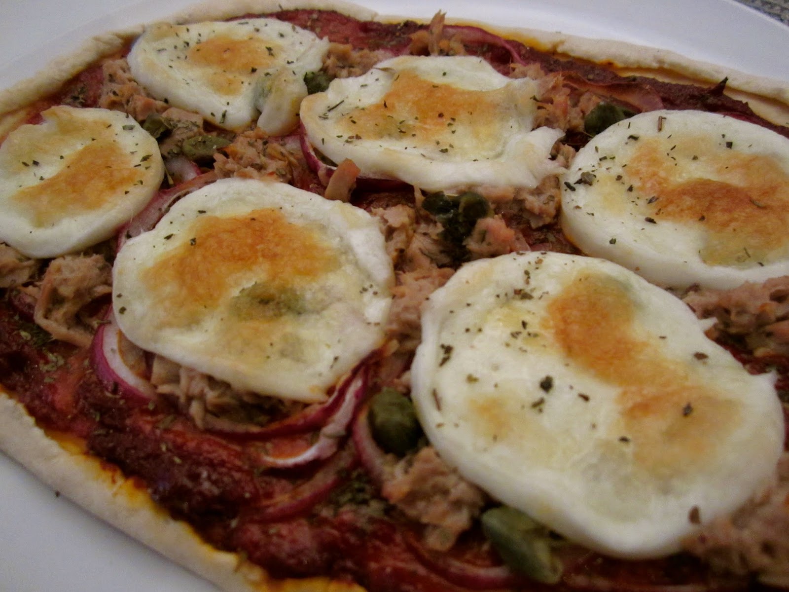 Het Kantoordieet: Pizza tonijn en mozzarella