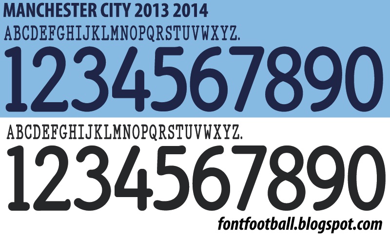 FONT FOOTBALL: Font Vector Manchester City Umbro 2013 2014 kit