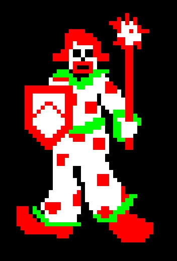 8-Bit City: Pixel Art: Evil Clown