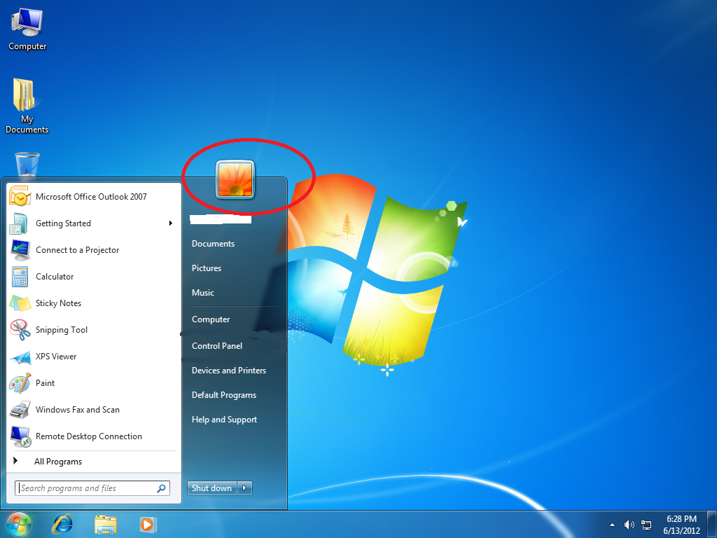 Windows 7 Lesson: Change Account Picture Windows 7