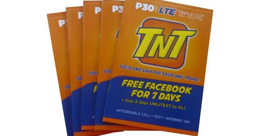 Talk N Text (TNT) offers LTE Sim for Only 30 Pesos with Free Facebook