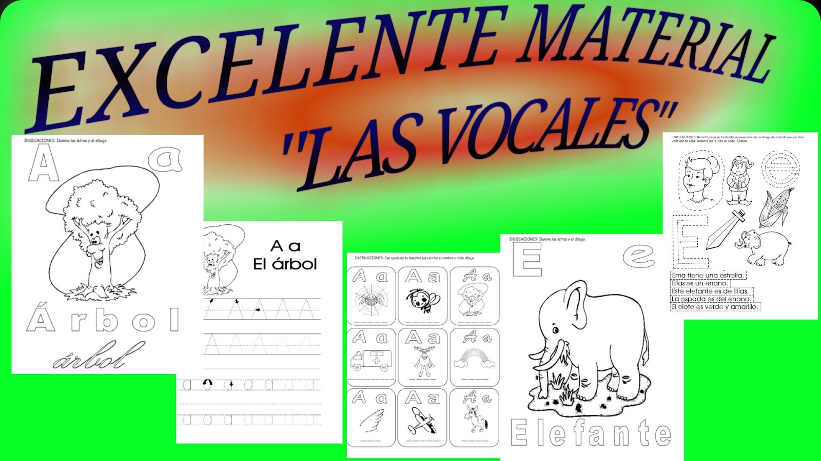 CUADERNILLO PARA TRABAJAR LAS VOCALES - MILTON PAREDES CALVA-BLOG DIDACTICO