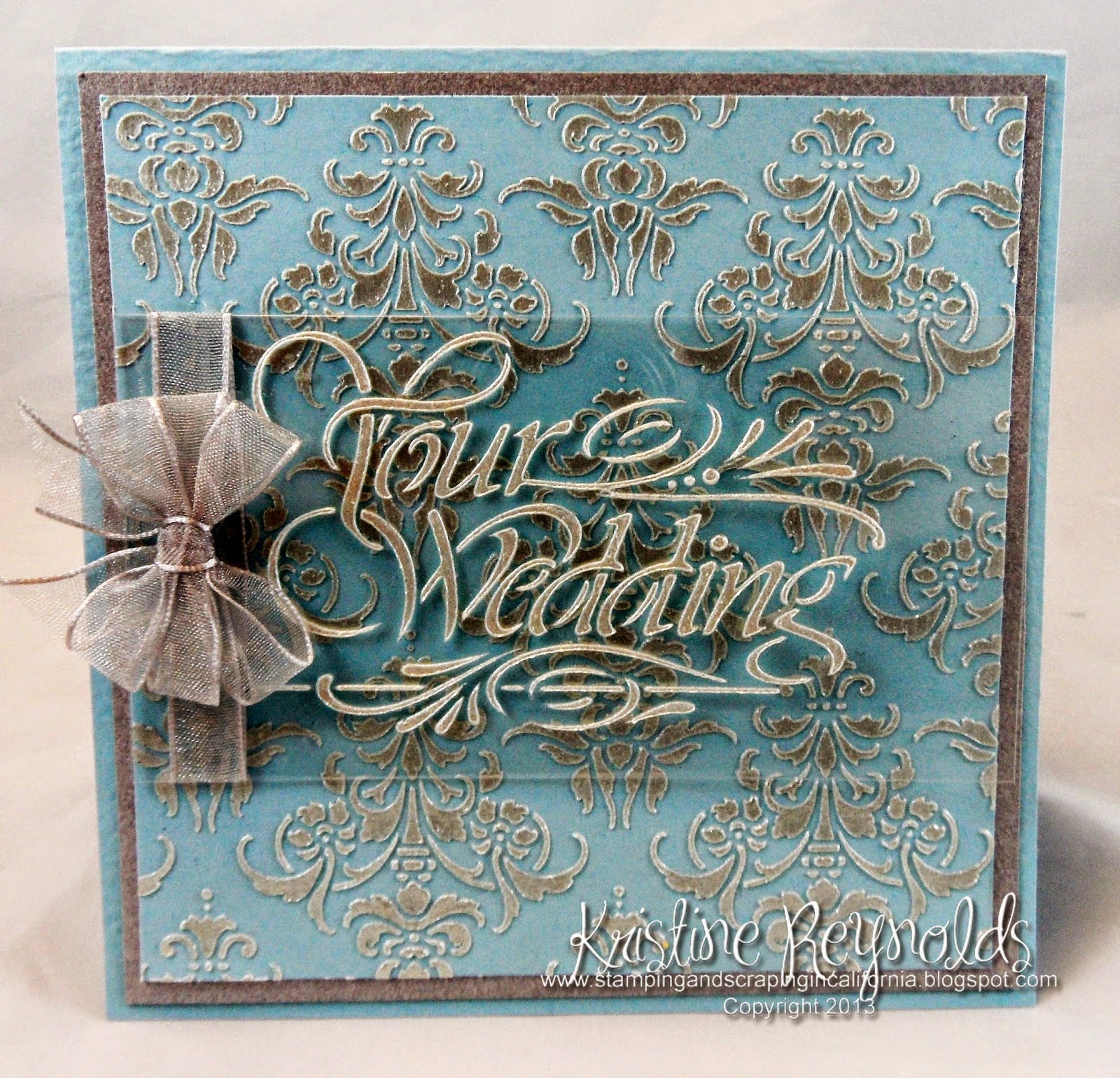 Stamping & Scrapping in California: Your Wedding