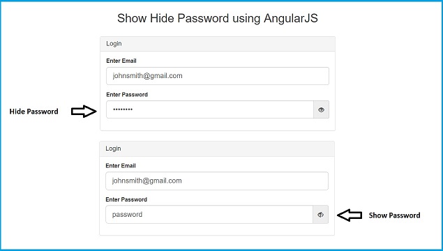 Show Hide Password In Form With Angularjs Webslesson